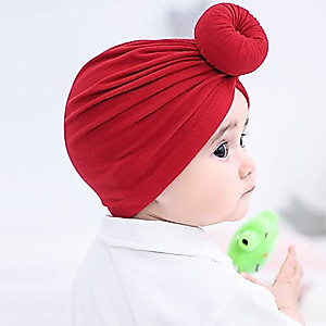 sockfun Baby Girl Headbands Baby Girl Beanie Newborn Girl Hats, Baby Girl Turban Top Knot Hat Baby Girls' Hats & Caps Baby Knot Headbands