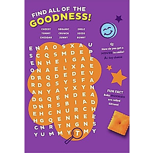 Annie's Organic Cheddar Squares, Baked Cracker Snacks, 7.5 oz