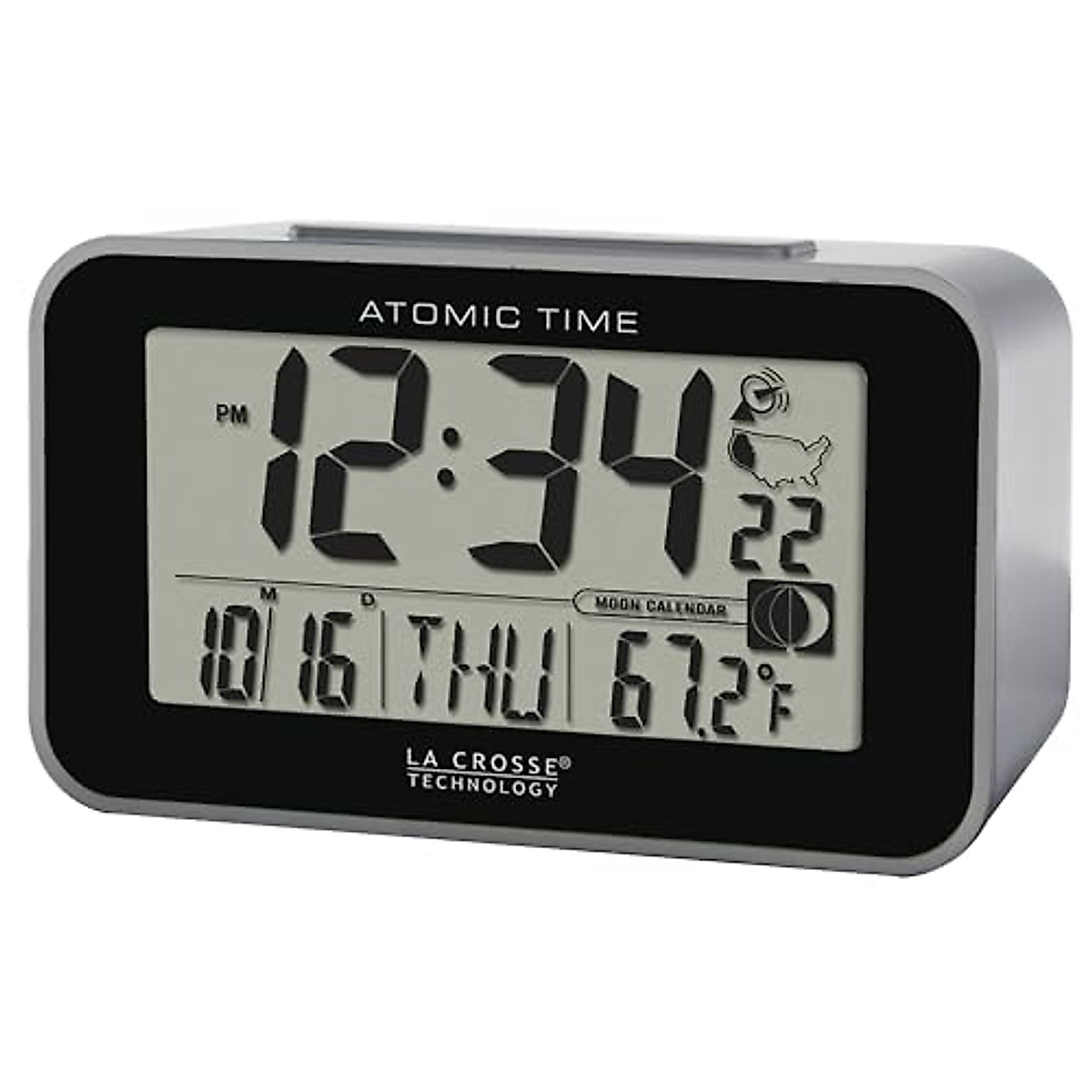 La Crosse Technology 617-1270 Atomic LCD Alarm Clock