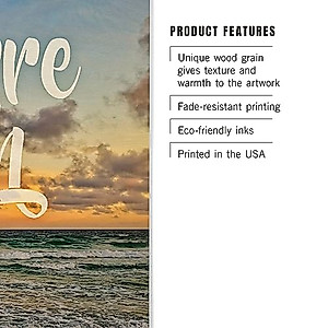 Lantern Press 6x9 Inch Wood Sign, Ready to Hang Wall Decor, Navarre Beach, Florida, Under the Pier