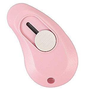 Mini Cutter Utility Knife Mini Retractable Craft Knife Letter Opener Portable Box Paper Cutter Touch Knife(3-count) (Blue+Yellow+Cyan)
