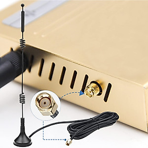 Tecreddy Wireless Camera Antenna WiFi Antenna 4-Pack Dual Band 2.4GHz 5GHz 5.8GHz 9dBi Magnetic Base MIMO RP-SMA Male Antenna for WiFi Router Wireless Network Card USB Adapter Security IP Camera