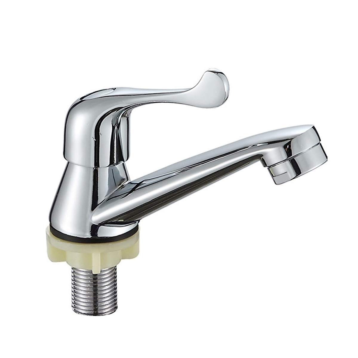 AISHANBAIHUODIAN 1PC Single Cold Water Tap Basin Mixer Home Kitchen Sink Faucet Home Garden Bath Bathroom Vanities Fit for Low High Pressure Systems