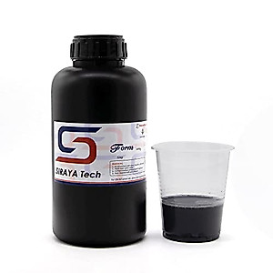 Siraya Tech Form 3D Printer Resin Ultra DLP SLA 405nm UV Curing Photopolymer Resin with High Precision Easy to Print Model Resin for Photon Ultra DLP Laser SLA 8K Capable 3D Printer Grey 1000g