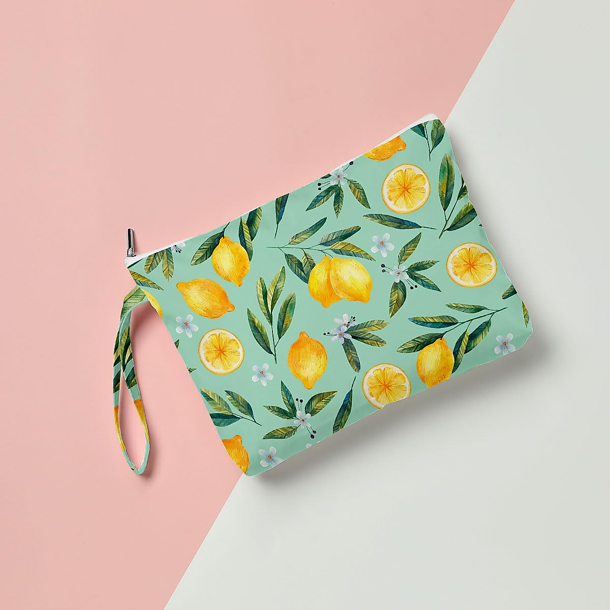 Cosmetic bags, toiletries bags, waterproof large capacity travel makeup bags, zipper bags favored by women, girls, moms, wives, sisters, friends, lemon decoration lemon parties