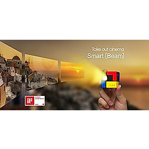 SK UO Smart Beam, Portable Mini Projector, Compatible with iOS/Android (1.80-inch, Art)