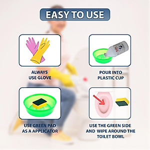 Ring King Toilet Bowl Cleaners | 64oz Toilet Bowl Cleaner Liquid Fast Acting Bathroom Cleaner For Calcium, Water, Rust, Red Clay & Lime Stains – No Scrubbing