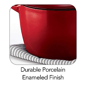 Tramontina Enameled Cast Iron 7-Qt. Covered Round Dutch Oven - Red