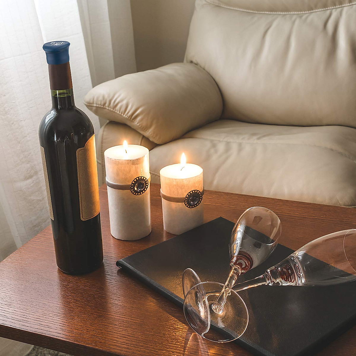 Whaline 8 Pack Silicone Wine Bottle Stoppers and Gift Box, Funny Silicone Reusable Caps Bottle Sealers with a Funny Saying for Wine Beer Bottles