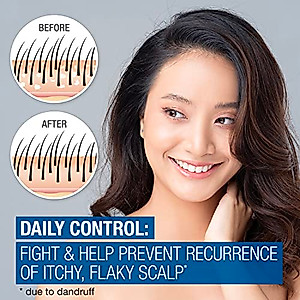 Neutrogena Scalp Therapy Anti-Dandruff Shampoo Daily Control, 1.8% salicylic acid, with fragrance of warm vanilla & toasted coconut notes, 12 fl oz