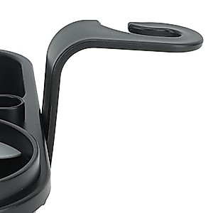 Car Back Seat Cup Organizer Cell Phone Drink Holder Headrest Backseat Holder Tray Black