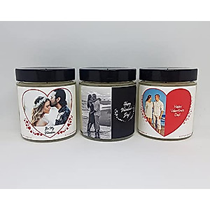 3.5oz. Valentine's Day Photo Candle | Personalized Soy Candle