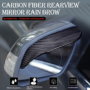 2PCS Car Rear View Mirror Rain Visor Guard, Universal Side Mirror Rain Guard, Car Rearview Mirror Film Rainproof Waterproof Mirror Film