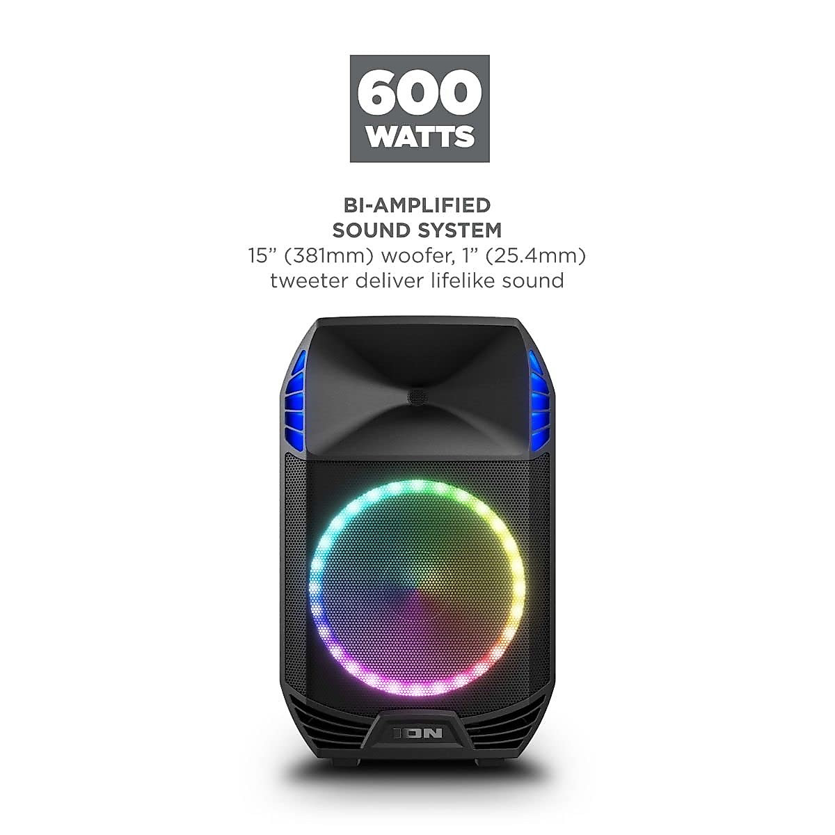 ION Audio Total PA Extreme High-Power Bluetooth Speaker System with Sonic Wide Premium Audio and Acoustic Optimization (Renewed)