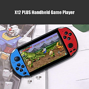 X12 Handheld Game Console 5.1 inch Handheld Game Video Player Dual Rocker 8G Built-in 3000 Game Console Support Archive Function