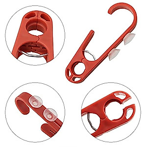 JJHXSM Multi Functional 3 in 1 Utility Clip Hook Rainbow Color Kit 95x30mm Clothespins Hook Sock Clip Laundry Clothes Pins for Clothes Quilt Blanket Home Kitchen Outdoor Trip