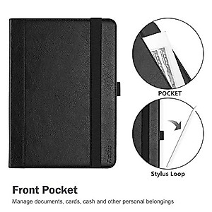 ProCase 9-10.9 inch Universal Tablet Case, PU Leather Stand Folio Universal Protective Cover for 9" 10" 10.1" 10.5" Tablet, with Elastic Adjustable Band and Pencil Holder -Black