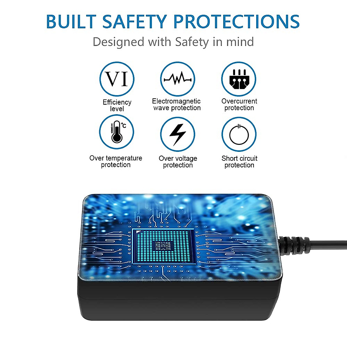 SHNITPWR 12V Power Supply 12 Volt 1A 12W AC/DC Power Adapter 100V ~ 240V AC to DC Converter 1000mA 800mA 500mA Transformer with 10 Tips 5.5x2.5 5.5x3.0 6.3x3.0 4.8x1.7 4.0x1.7 3.5x1.35 2.5x0.7mm