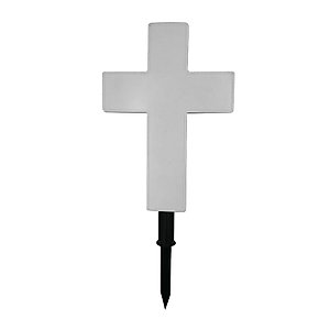 LOVIVER Solar Lighted Cross by Eternal Light Memorial Light Garden Cemetery Church