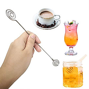 Honbay 4PCS Stainless Steel Honey Dipper Sticks Honey Spoon Dippers Stir Sticks Mixing Spoon for Honey Melted Chocolate Albumen