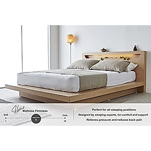 Minocasa 12 Inch Medium Firm Cool Gel Memory Foam and Innerspring Hybrid Mattress in a Box | CertiPUR-US Certified | Bed-in-a-Box | 5-Zone Support Pressure Relief | Motion Isolation (Queen)