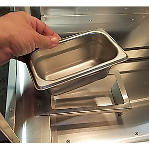 HeatMax 251524 Catering and Events Food Warmer with Water Tray, for 4 Full Size 3.25" Disposable Catering pans -- MADE IN USA with service and support