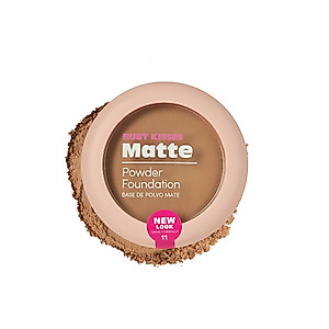 Ruby Kisses Matte Powder Foundation, Mocha, Unisex, 8 Shades, Sponge & Mirror Included, Full Coverage, Versatile Pressed Powder Finisher