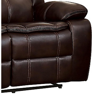 Homelegance Bastrop Double Reclining Sofa (Manual), Brown