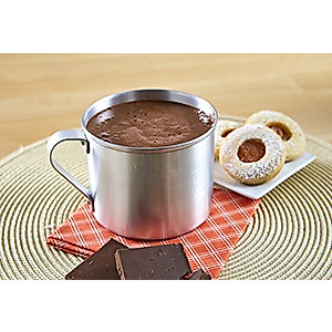 Imusa Stovetop Use or Camping 0.7 Quart Aluminum Mug, 1 Count (Pack of 1), Silver