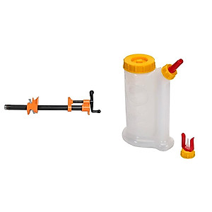 PONY 50 Clamp Fixture for 3/4 Inch Black Pipe & Wood Glue Dispenser, 16 Oz Btl, Drip less