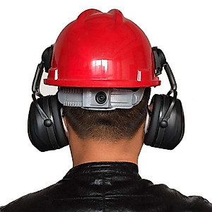 Dioche Foldable Ear Defenders, Noise Reduction Earmuffs with Soft Foam Ear Cups, Hard Hat Earmuffs for Hearing , Soundproof Earmuffs for Shooting, Construction, Yard Work, Firework