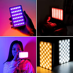 VIJIM VL120 RGB Video Light, Portable LED Camera Light Panel 0-360 Full Color, CRI 95+ 2500-9000K LED Video Light, 3100mAh Rechargeable LED DSLR Lighting for Vlogging, Photography, Video Conference