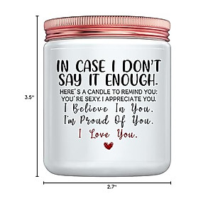 Gifts for Her Girlfriend Anniversary I Love You Gifts for Him Birthday Mothers Father's Day Christmas Valentine's Day Gifts for Wife from Husband Boyfriend Romantic Engagement Candle