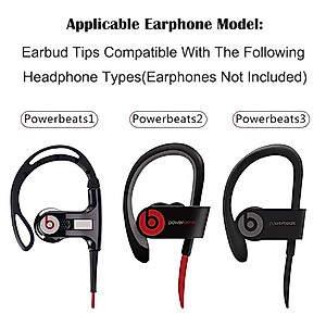 Earbud Tips Replacement Eartips Earbud Covers Headphone Earbud Tips Earbud Pads Replacement Ear Tips For Earbuds Compatible With Powerbeats 1 2 3 Wireless Beats By Dre Headphones,4 Pairs (Light Brown)