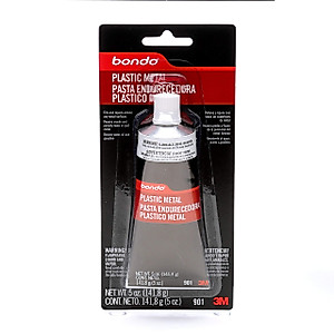 Bondo Plastic Metal, Seals & Fills Almost Any Metal Surface for Durability & Longevity, 5 oz.