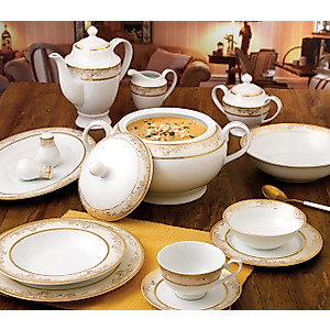 Lorenzo Import Chloe Tureen, Gold