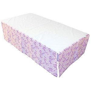 Kushies Baby Ben & Noa Percale Crib Skirt, Pink Butterfly