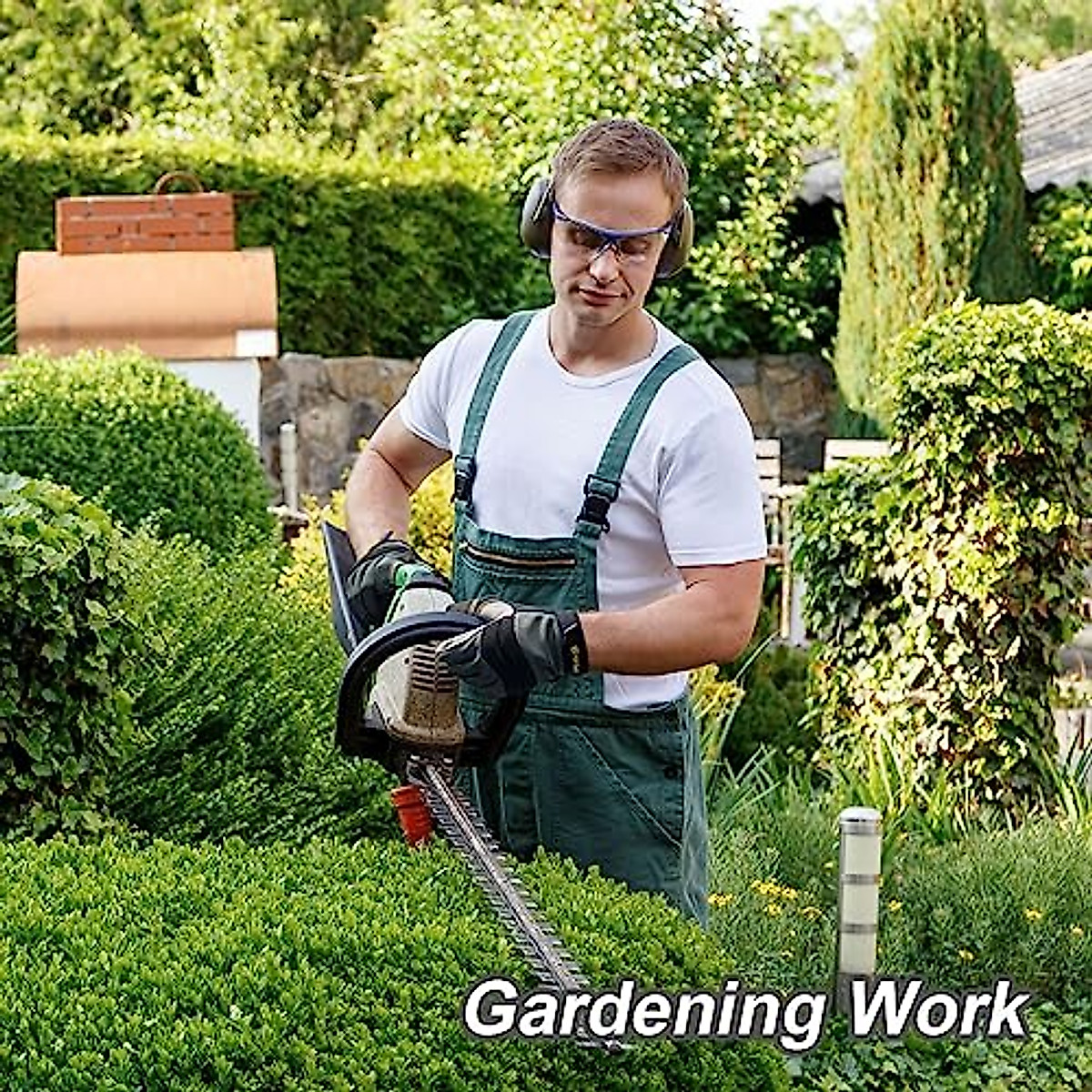 KAYGO Work Gloves For Men, KG125M Mechanic Utility Work Gloves for All Purpose, Excellent Grip, Heavy Duty, Improved Dexterity, Touch Screen,Medium