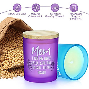 Gifts for Mom, HOTIOGA Mom Gifts from Daughter and Son Funny Scented Candles Mother Presents for Christmas Mothers Day Birthday Thanksgiving