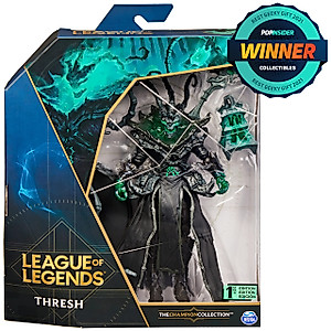 League of Legends, 6-Inch Thresh Collectible Figure w/Premium Details and 2 Accessories, The Champion Collection, Collector Grade, Ages 12 and Up
