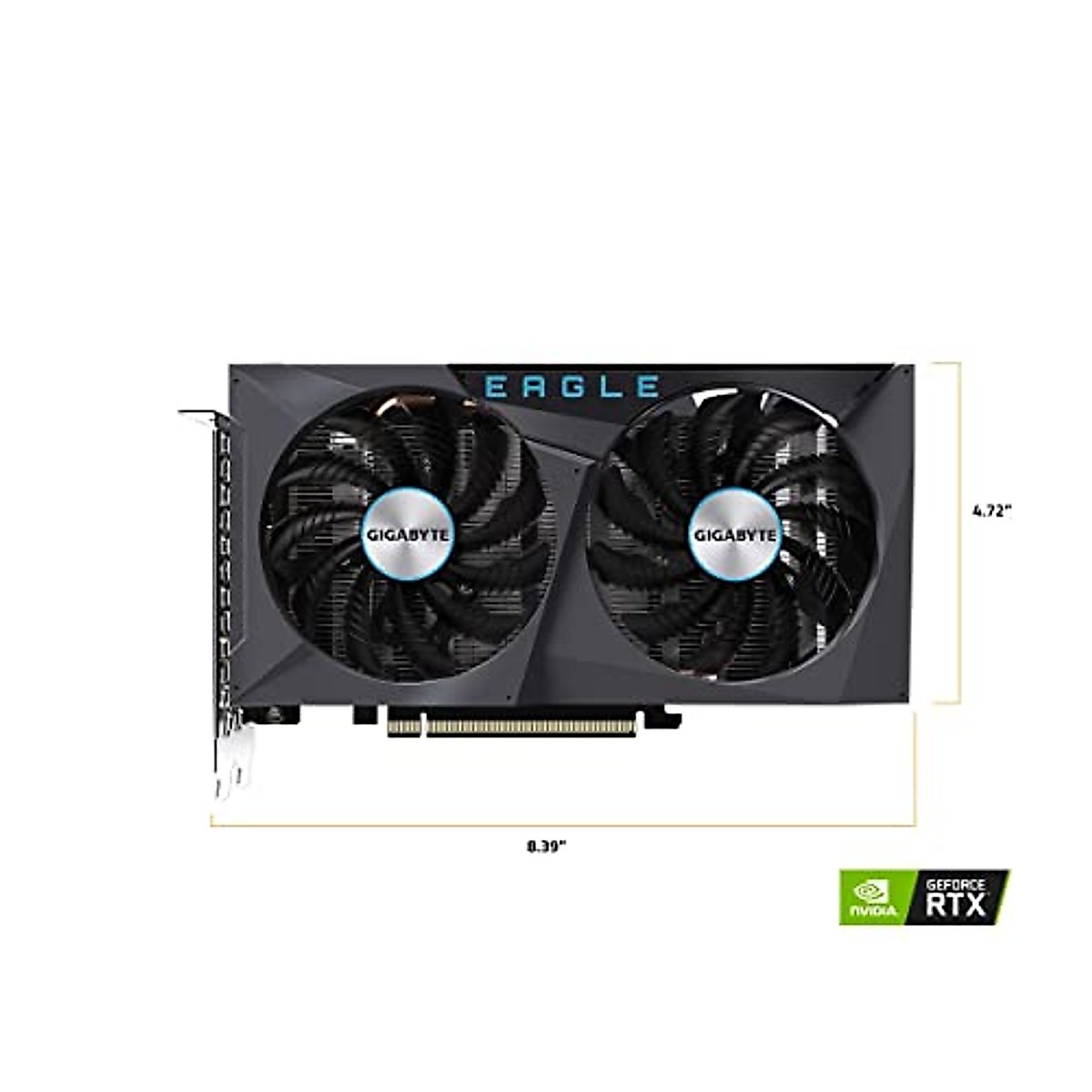 GIGABYTE GeForce RTX 3050 Eagle OC 8G Graphics Card, 2X WINDFORCE Fans, 8GB 128-bit GDDR6, GV-N3050EAGLE OC-8GD Video Card