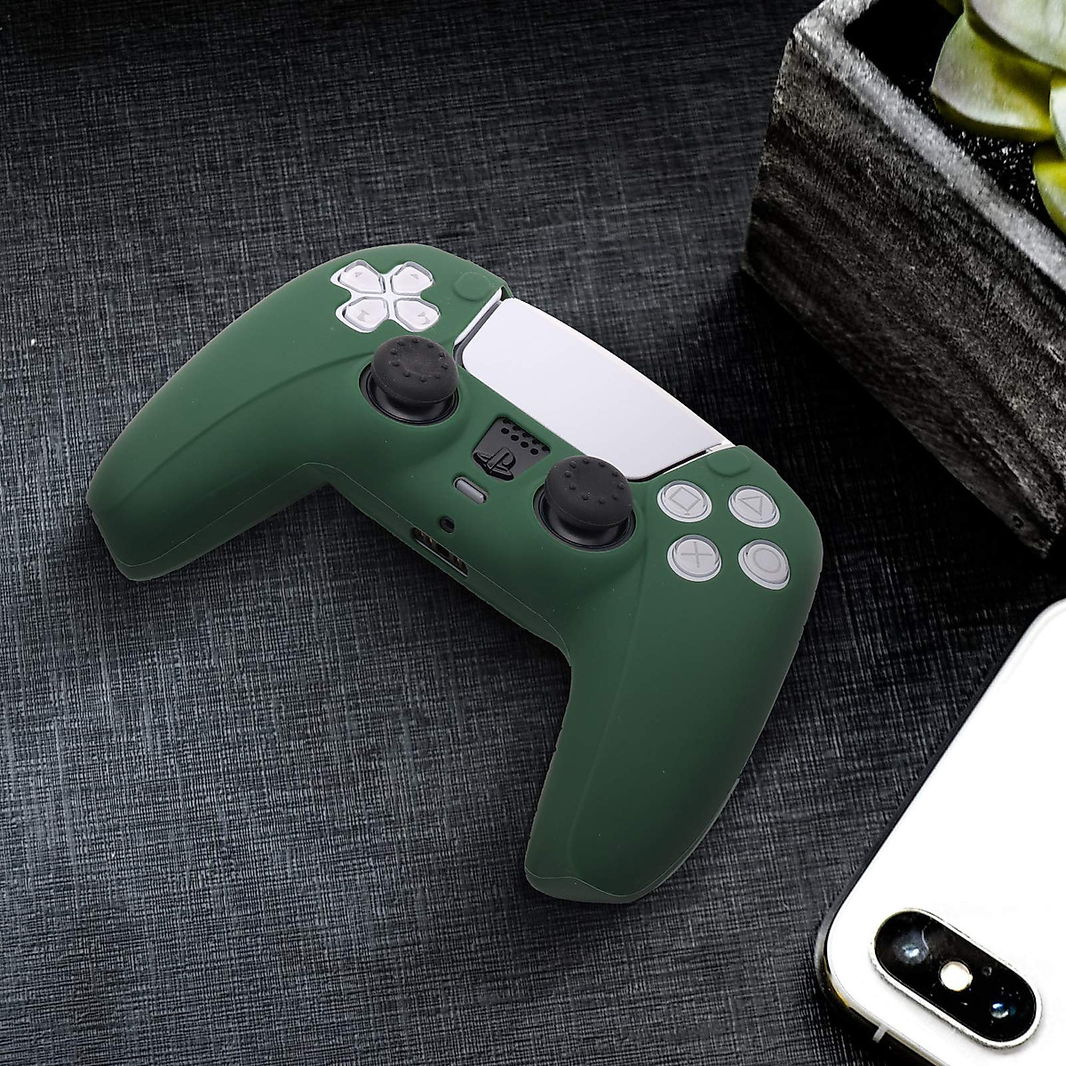 PS5 Accessories, PS5 Controller Skin, PS5 Silicone Controller Cover Green