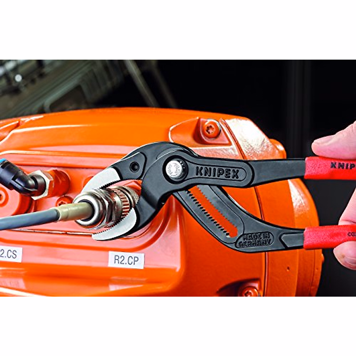 KNIPEX Tools - Pipe Gripping Pliers With Serrated Jaws (8101250)