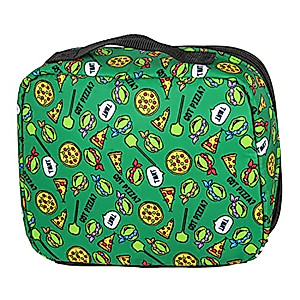 INTIMO Nickelodeon Teenage Mutant Ninja Turtles Got Pizza? Leonardo Raphael Donatello Michelangelo 2 Pc Lunch Box Backpack Set