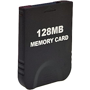 Black 128MB Gaming Memory Card Compatible Wii and Gamecube