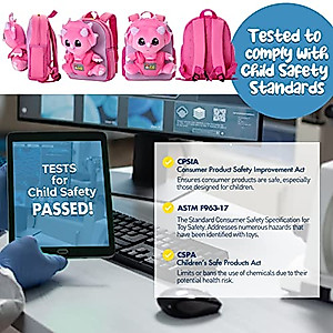 Kawaii Dinosaur Backpack for kids 3-5, Toddler backpack for boys girls, Kids' backpacks, Preschool backpack for kids 5-7, Kindergarten backpack, Toddler Bookbag, Dino Backpack for boys 4-6, Pre K Bag