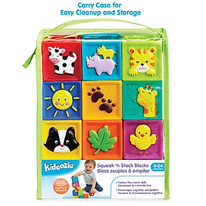 Earlyears Squeak 'n Stack Blocks Baby Toy