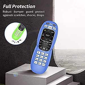 TOLUOHU(3 Pack) Case for DirecTV Remote Control,Silicone Case Cover Sleeve Skin for DirecTV Remote RC73 RC70 RC70H RC71 RC71H RC72 RC73B with Lanyard-Glow in Dark