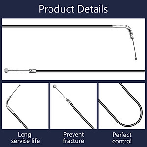 HASMX 576563401 Left Hand Throttle Cable for Husqvarna 560BFS, 570BFS & 580BFS Backpack Leaf Blowers for RedMax EBZ7500 & EBZ8500 Backpack Leaf Blowers - Length 26'' Left Hand ONLY