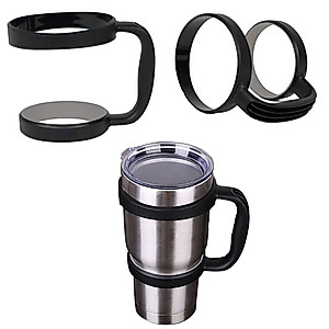 Weierken Handle for 30 oz Tumblers - Portable Anti-Slip Handle Versatile, Available for YETI, RTIC, Ozark Trail, SIC Cup Rambler & More Tumbler Travel Mug